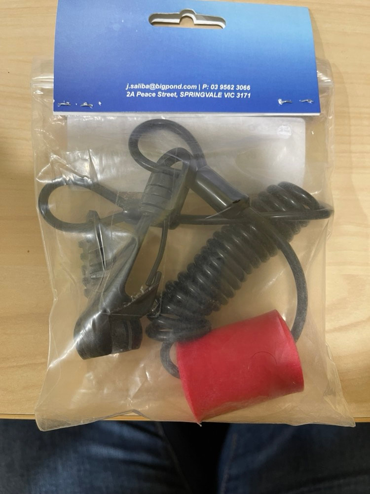 SEADOO SPARK LANYARD (Red and Black) (NON D.E.S.S.)